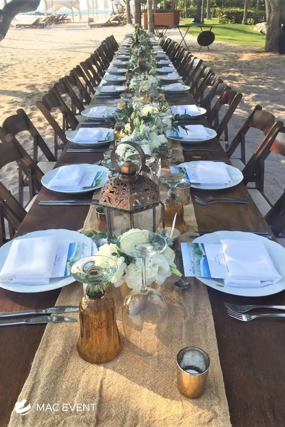 Rustic Long Table for Weddings & Events in San Miguel de Allende
